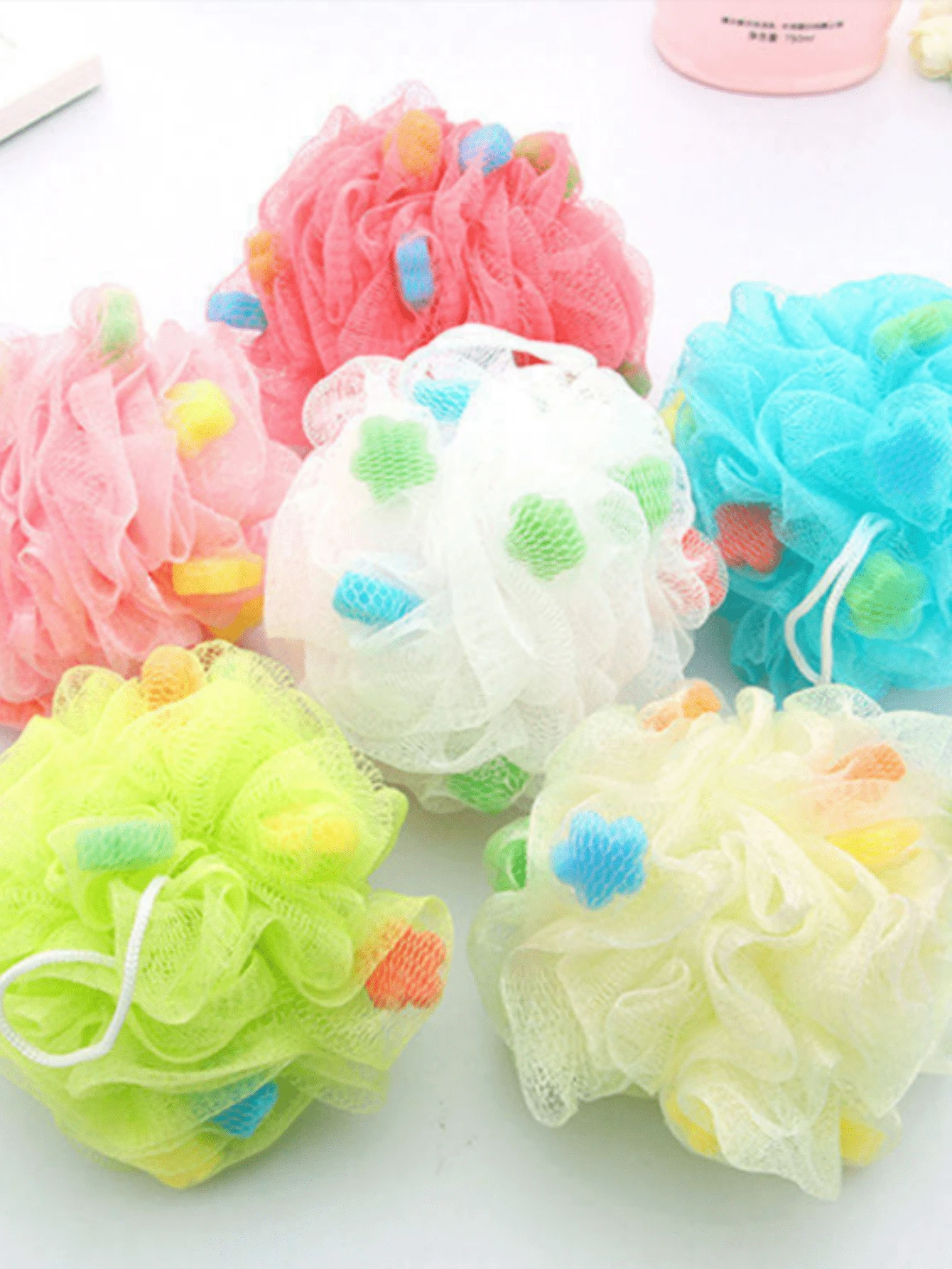 2pcs/Pack Random Color Large Size Sponge Bath Puff Shower Ball for Sale ...