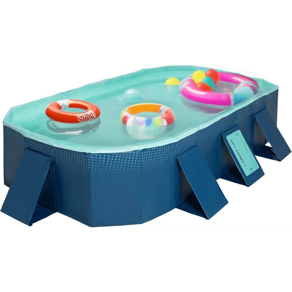 2025-NEW 8.5ft Paddling Pool For Adults, Non-Inflatable Outdoor Garden ...