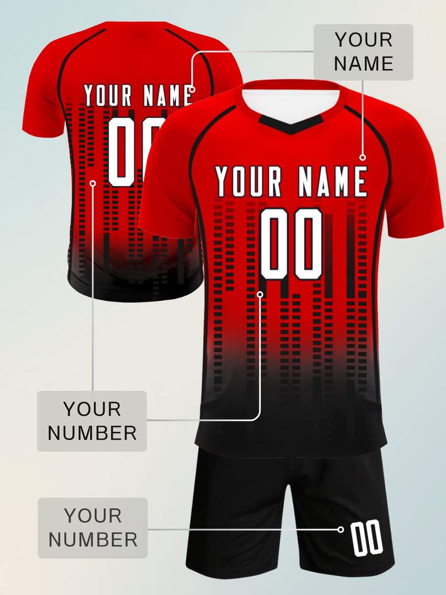 Custom Soccer Jersey Men Football Uniforms Personalized Youths Fans ...