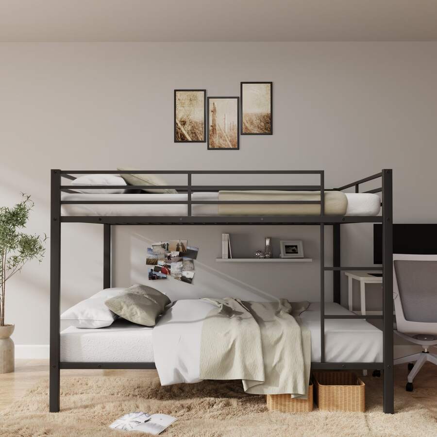 Full Size Bunk Beds, Heavy Duty Bunk Beds For Kids Full Over Full ...