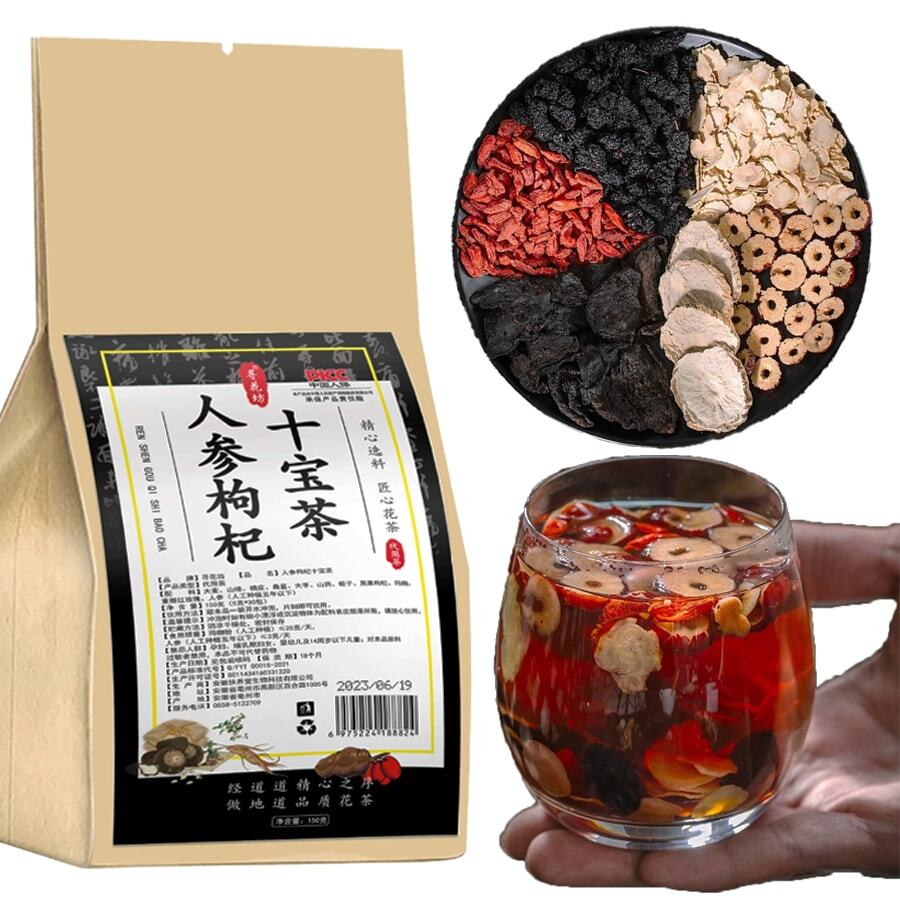 Ginseng And Wolfberry Tea - 150g, Men's Premium Blend With Mulberries ...