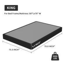 MAF 4.5/9.5 Inch Noise-Free Twin Box Spring Foundation - Reinforced ...
