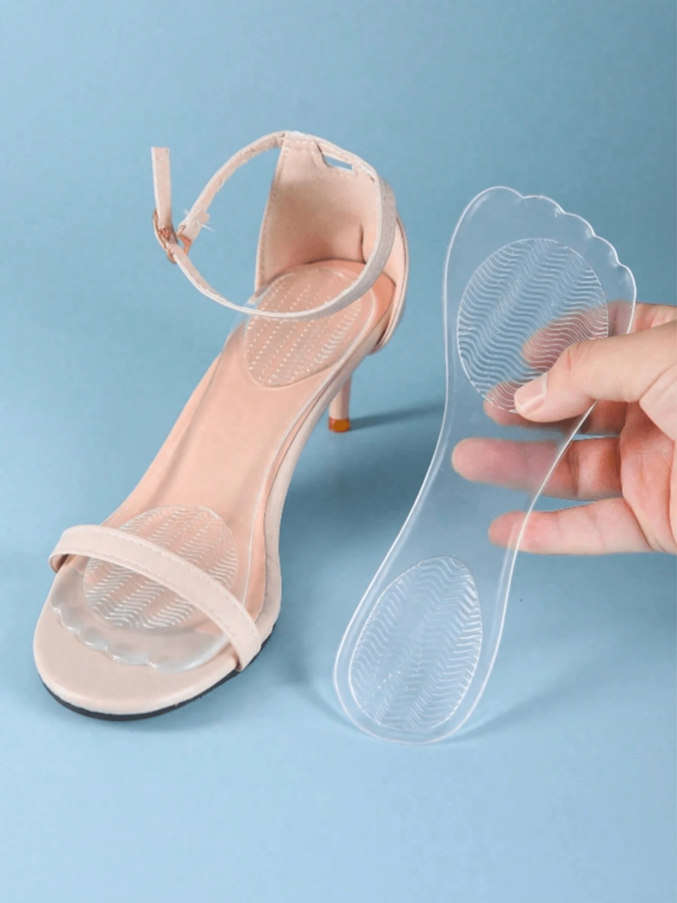 1 Pair Silicone Gel Insoles For Women High Heels, Provides Cushioning ...