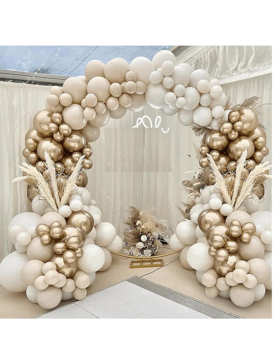 Balloon Garland Beige, Balloon Garland With Beige Balloon Arch Sand ...