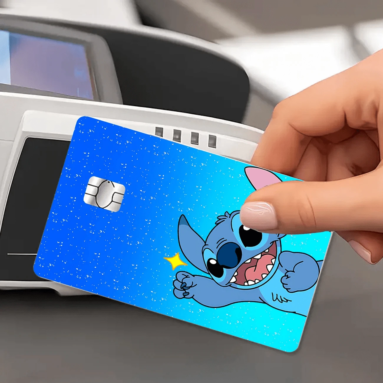 Disney Stitch Credit/Debit Card Stickers, PVC Removable Protective ...