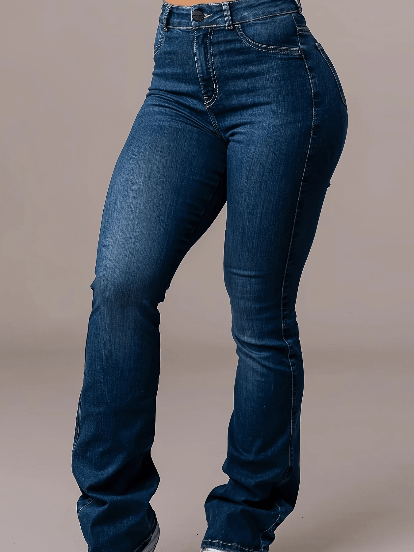 Women's High Waisted Tight Fitting Jeans For Slimming And Enhancing ...