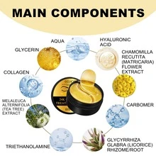 60pcs, New 24K Golden Eye Mask, Tightening Eye Mask, Contains Collagen ...