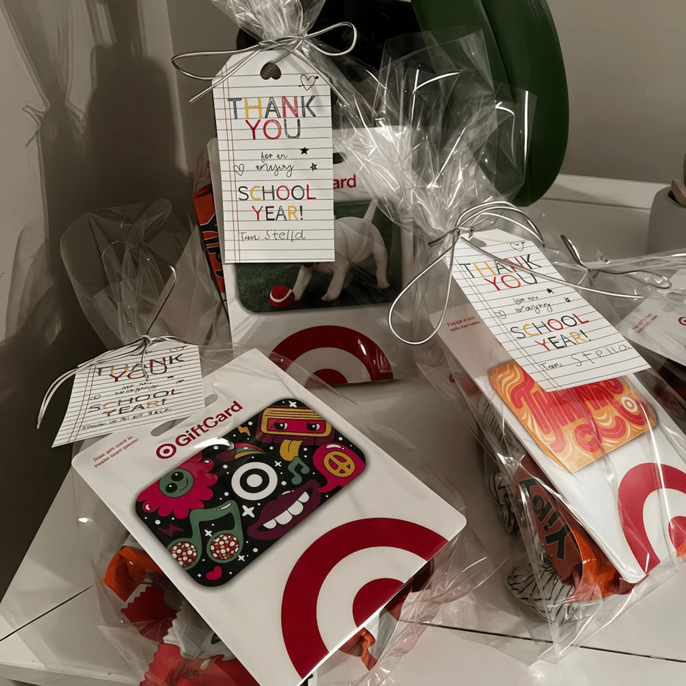 10 piezas Etiquetas "Gracias por un gran año escolar", Etiquetas de ...