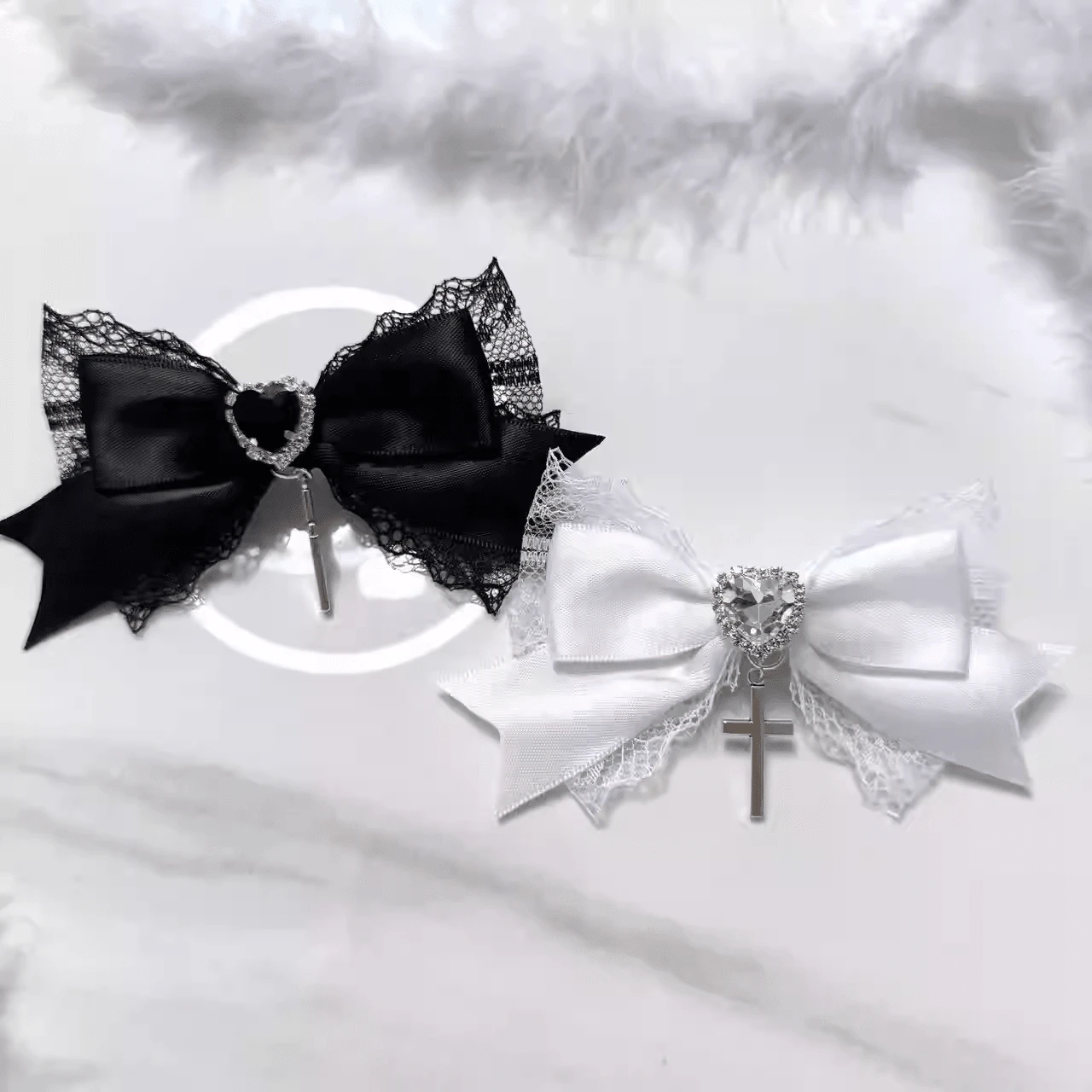 1 Pair Palace Style Solid Color Non-Woven Fabric Hair Clips, Spring ...