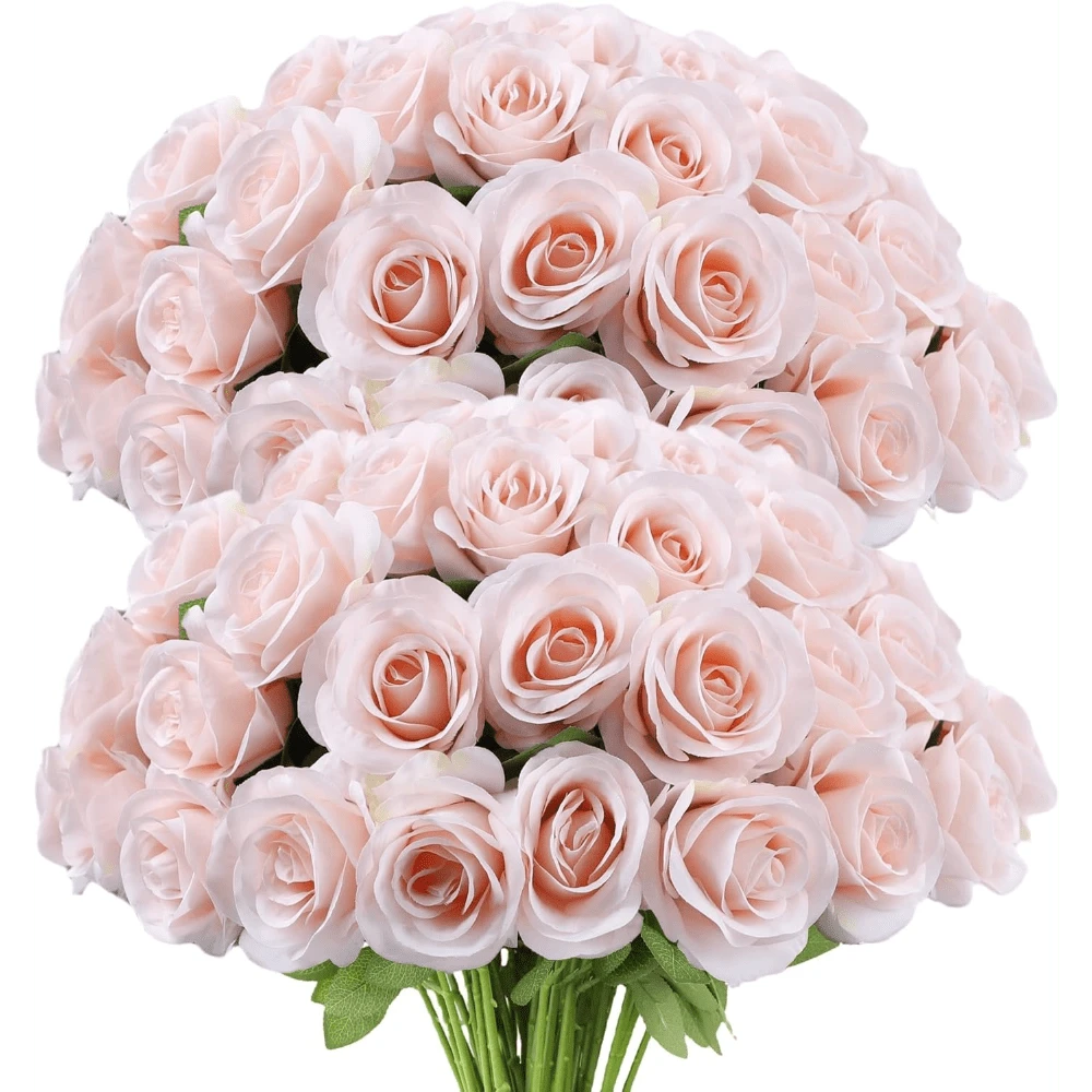 Rose Flower Artificial Flowers Flower With Long Stem Silk Roses Bouquet ...