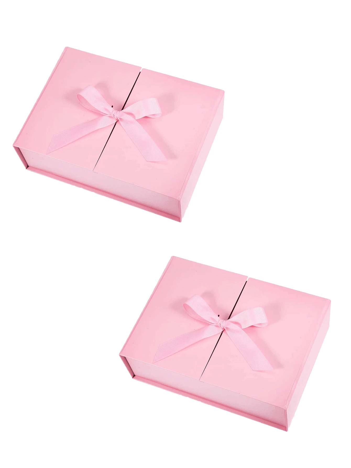 2pcs Pink Gift Boxes, DIY Folding Double Door Gift Boxes For Birthday ...