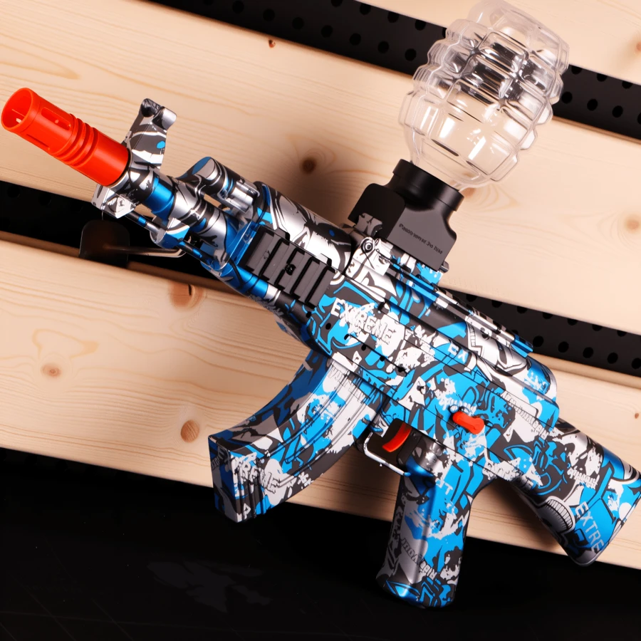 AK47 Rechargeable Electric Gel Ball Blaster - Automatic Outdoor Toy Gun For Team Battles - Ideal ...