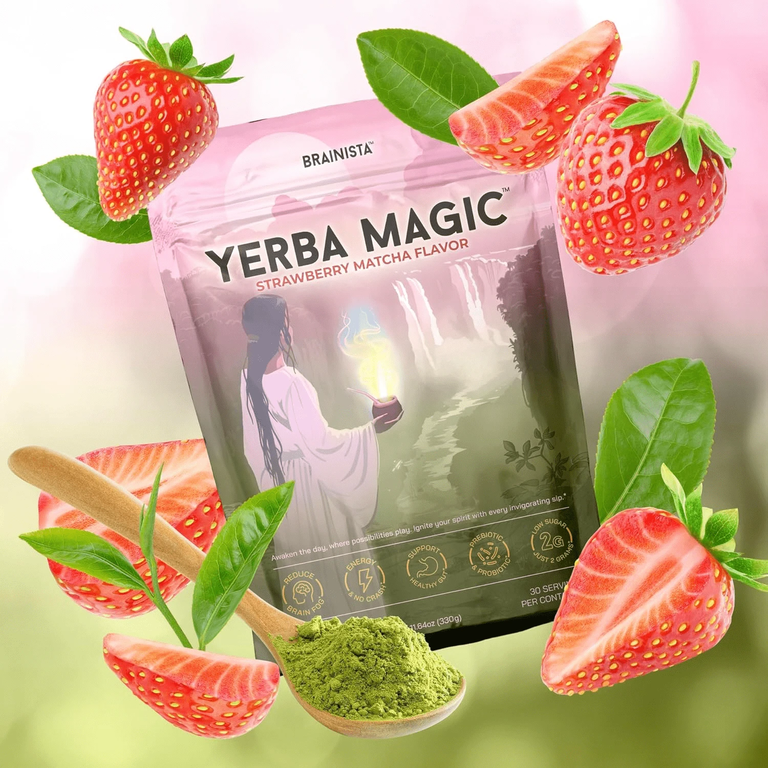 Yerba Magic Supplements, Pure Yerba Mate 3 In 1 Nutritional Supplement, Contains Prebiotics ...
