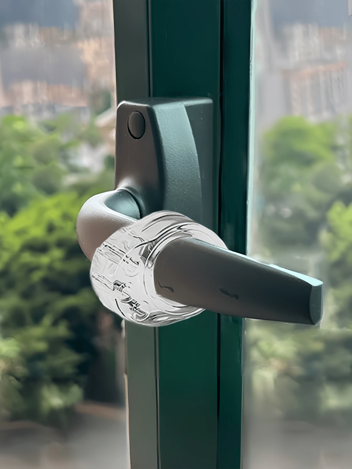 Clear PVC Door Handle Protector, Anti-Collision Ring, Door Handle ...