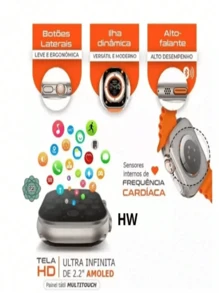 Smart Watch Smartwatch HW ULTRA 2 Launch 7 Bracelets + Case Series 8 ...