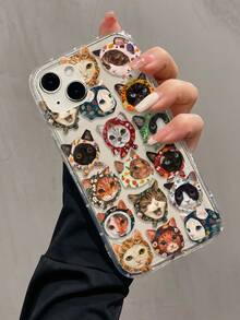 1 Peça Capa de Telefone à Prova de Choque com Cobertura Total em Padrão ...