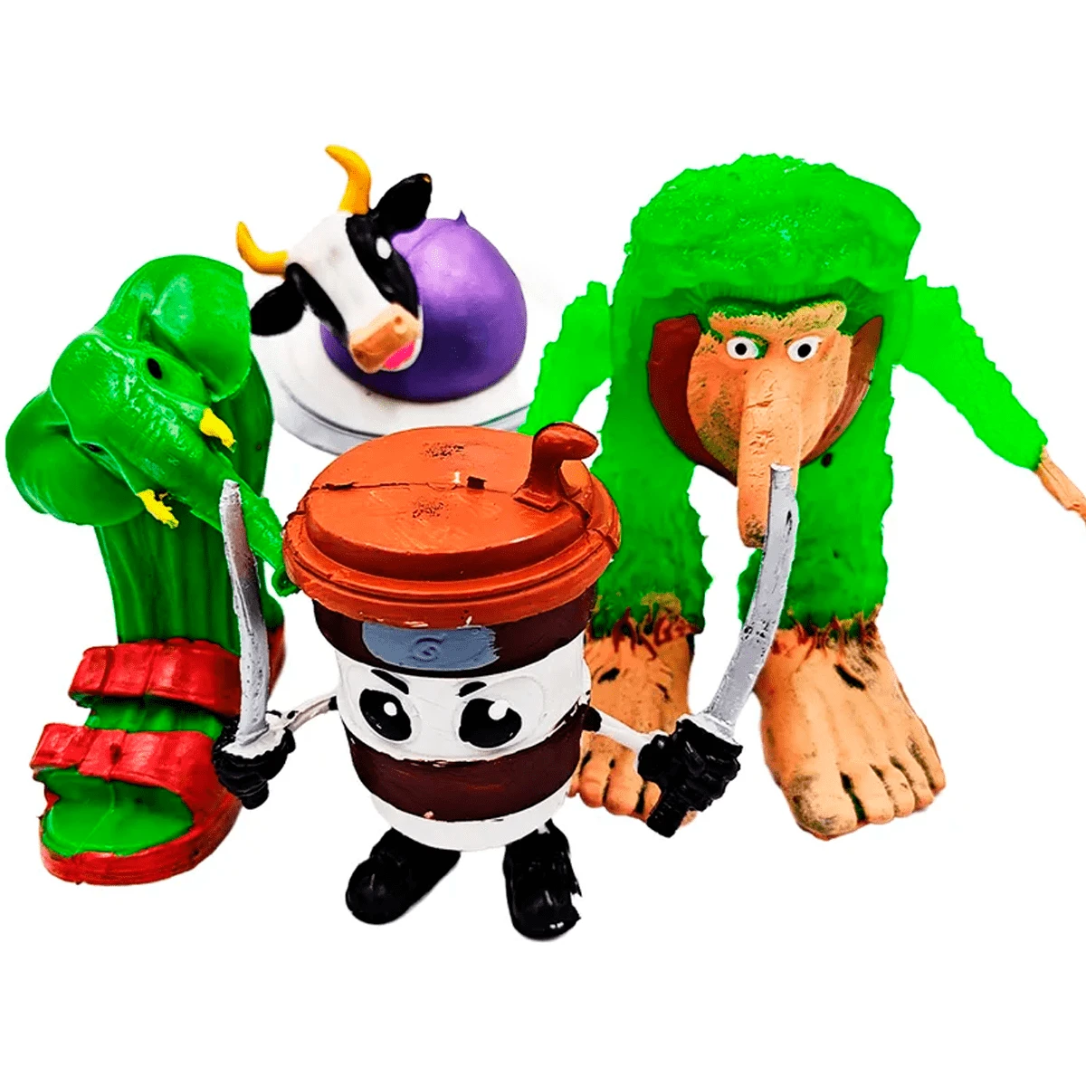 Capuchin Assassin Tung Sahur Euphonium 4 Figures Brainrot | شي إن