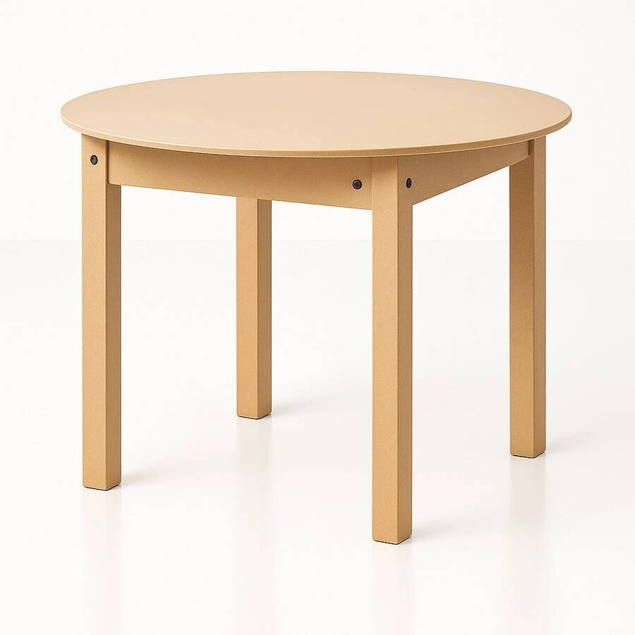 Round MDF Children's Table For Drawing And Studying – Creative ...