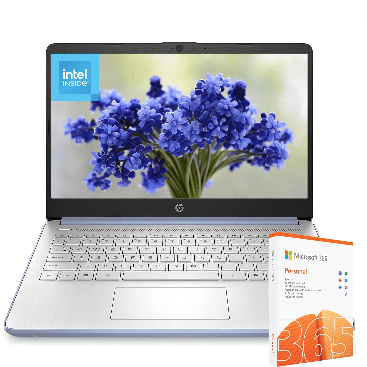 HP Laptop HP ultraligera HD de 14" con 1 año de Microsoft 365 ...