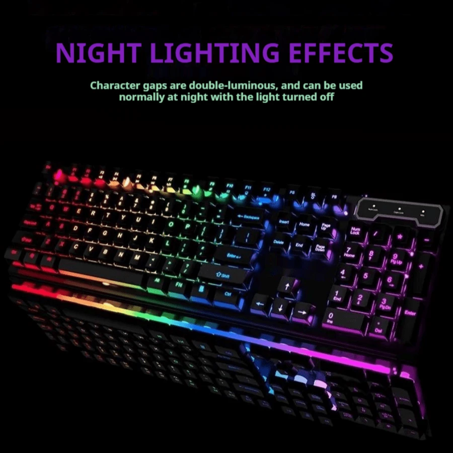 EWEADN GX30Z Wired Keyboard With Number Pad, Ergonomic Full-Size Layout ...