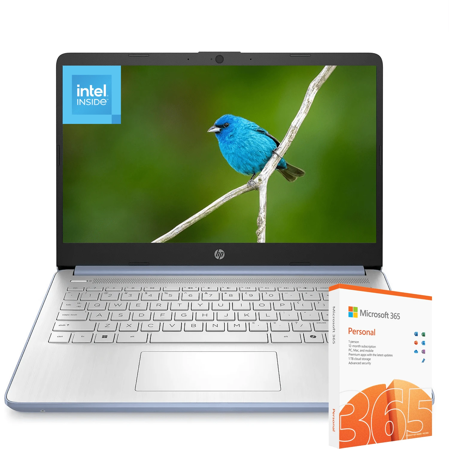 HP HP 14" HD AI Business Laptop With 1-Year Microsoft 365, Intel Processor N150, 4GB RAM, 128GB ...