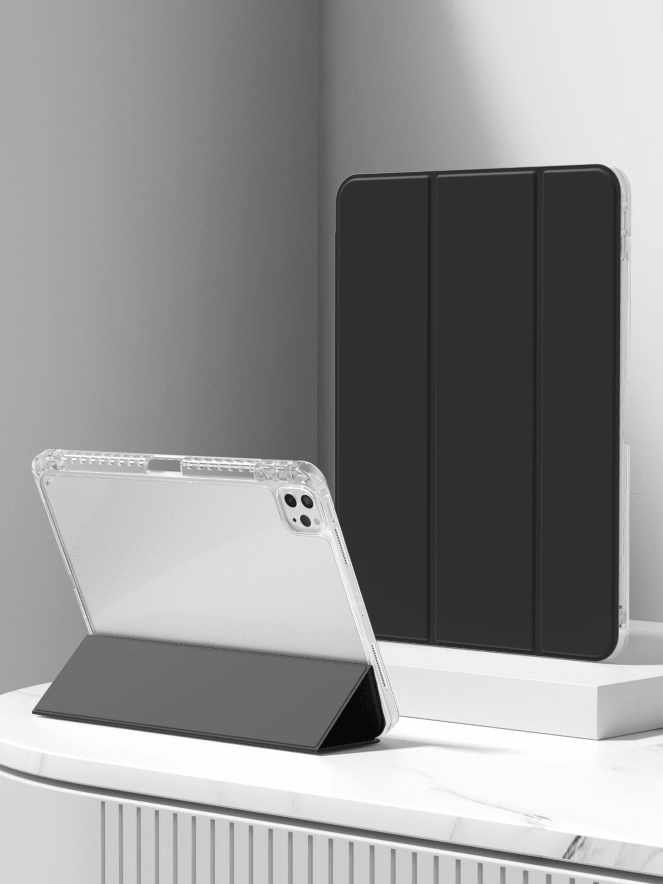 Le panneau arrière transparent en acrylique noir pur est compatible ...