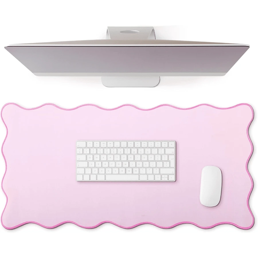 Local Warehouse- Scalloped Desk Mat Large Scalloped Piping Cute Desk ...