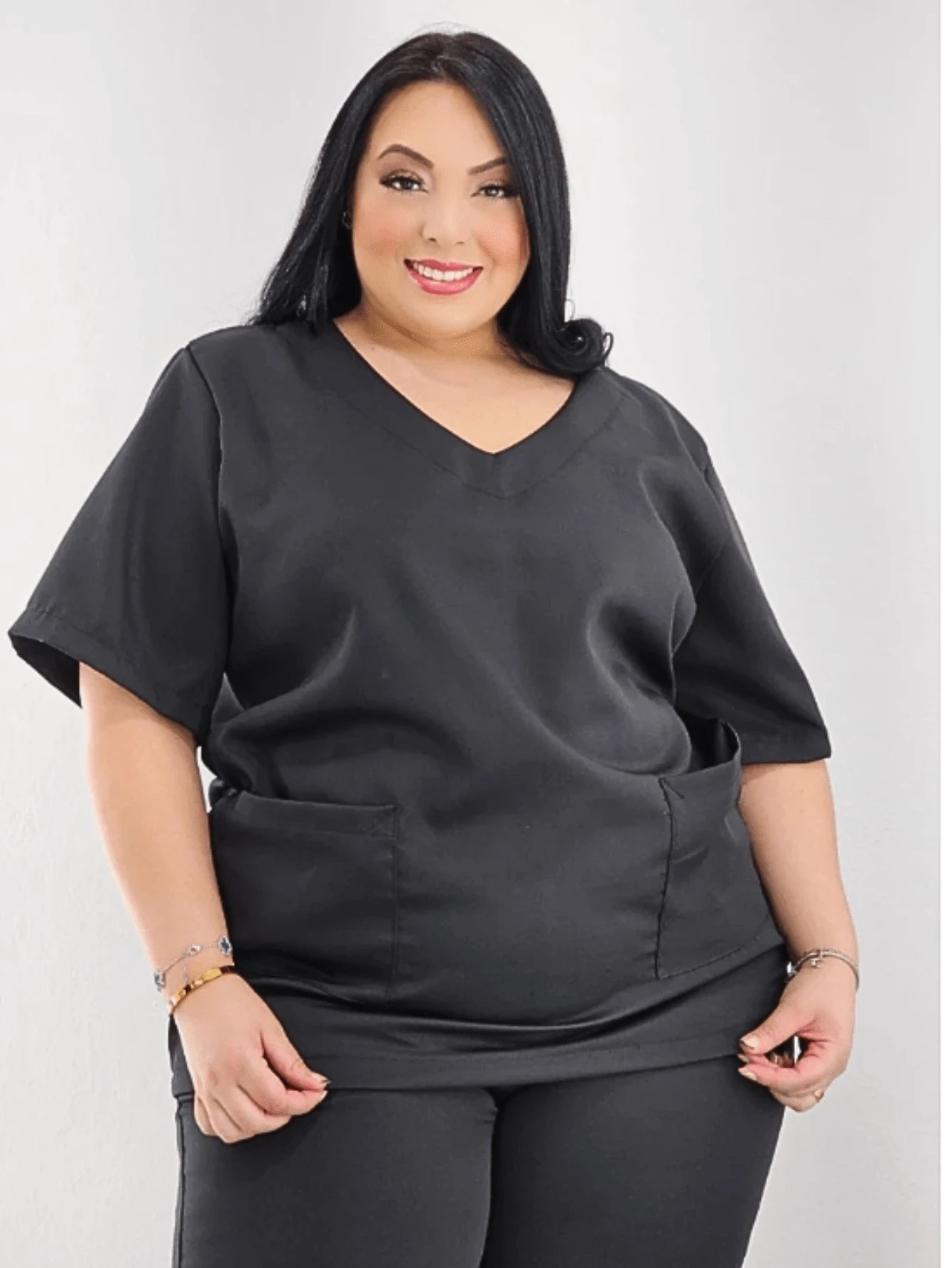 Plus Size Surgical Scrub Women's Hospital Pajamas With Waistband ...