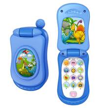 Fun Cartoon Music Flip Phone Toy, Rotating Multifunctional Light And ...