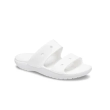 Crocs Classic 206761-100 Slide Sandals Unisex White Comfort Two-Strap ...