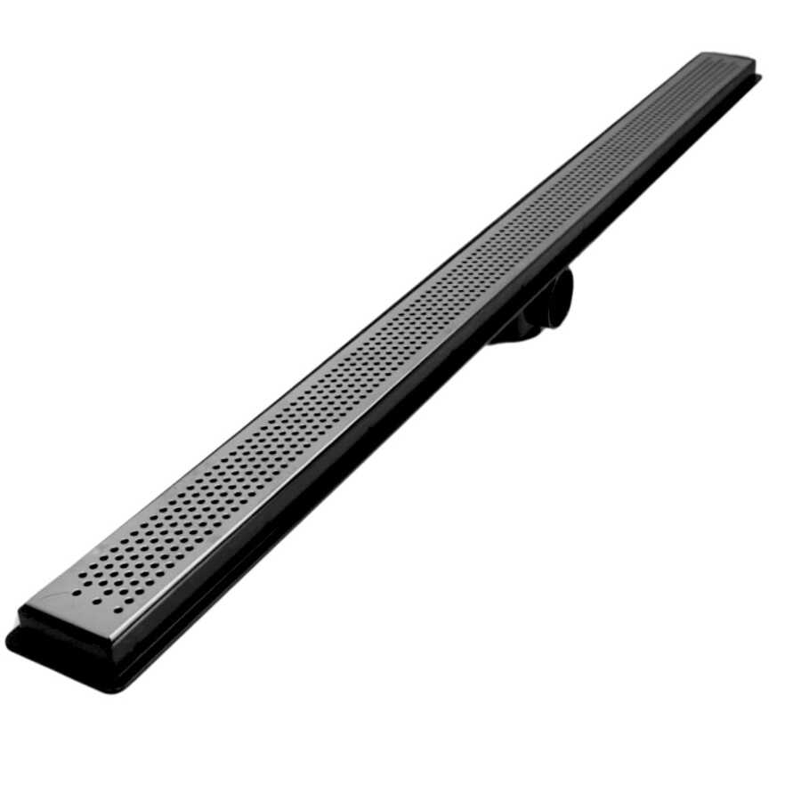 Bathroom Linear Drain Dry Box 5x80 Aluminum Dubai Matte Black Black ...