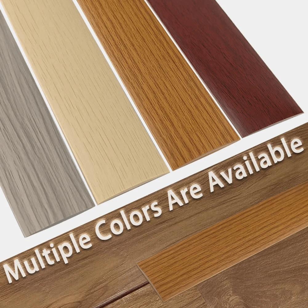 1 PC 2M/78.74inch Wood Grain PVC Floor Pressure Strip, Edging Strip ...