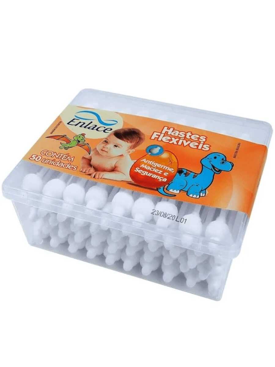 Cotton Swabs Flexible Soft Rods Newborn - Enlace - 50 Units | SHEIN EUR