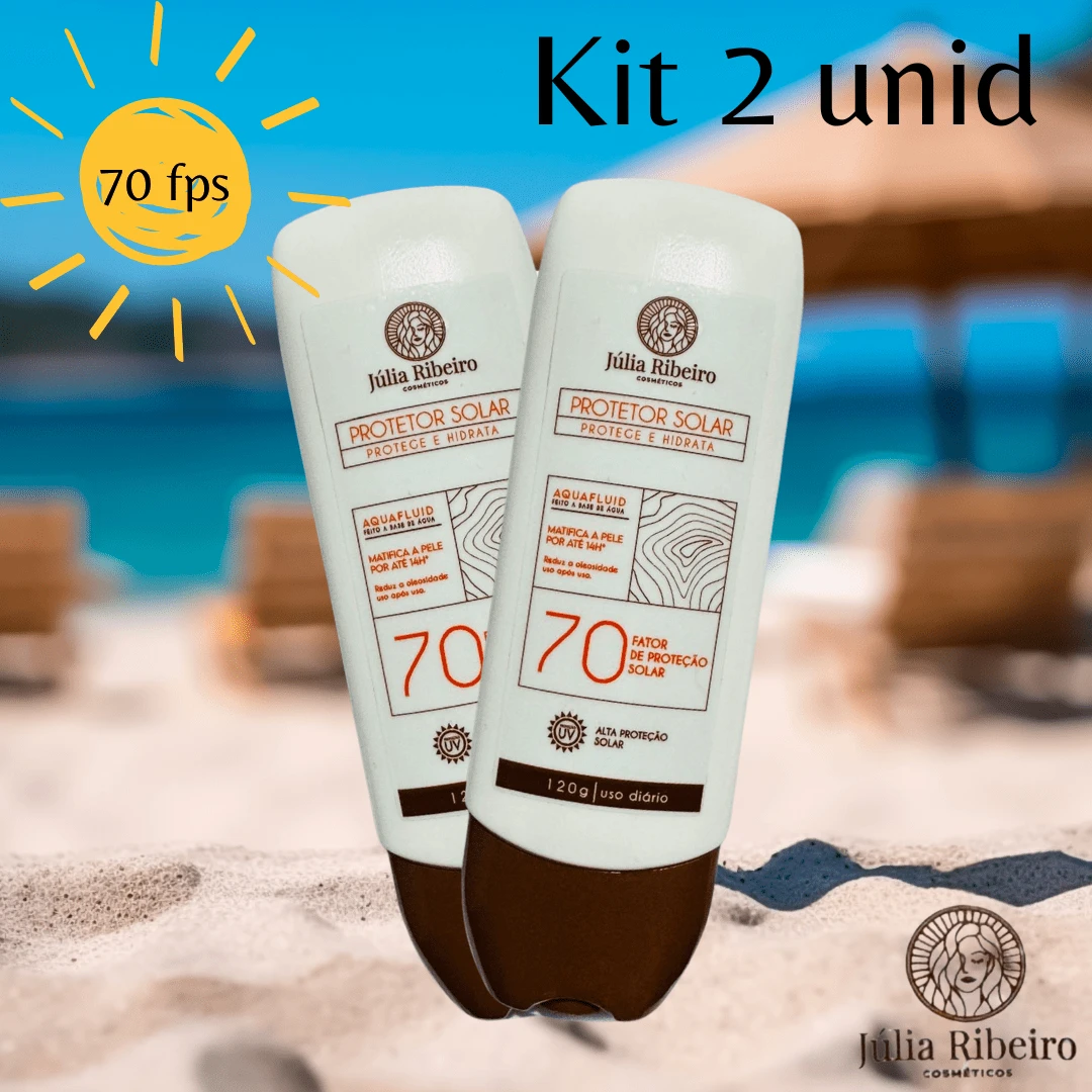 Anti-Oil Kit With 2 Sunscreen Creams, Face And Body, Dry Touch - Fast ...