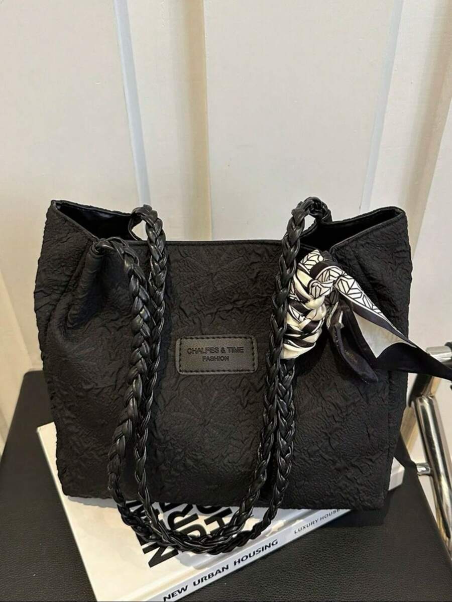 1pc Women's Fashion Commuter Large Capacity Printed Tote Shoulder Bag ...