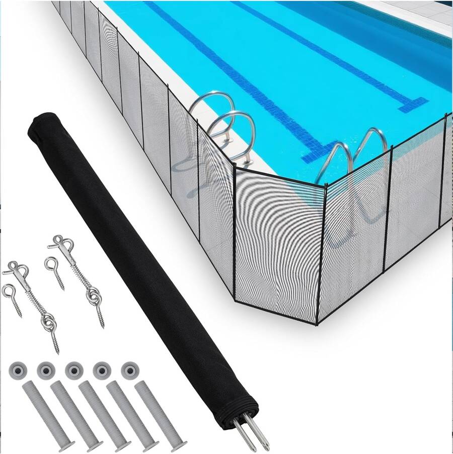 CuisinSmart Pool Fence Gate 4 X 2.5 FT Pool Gate For Inground Pools Pool Safety Fence Gate Kit ...