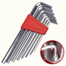 8pcs Metric Hex Wrench Set - Durable Metal, Ergonomic L-Shaped Tools ...
