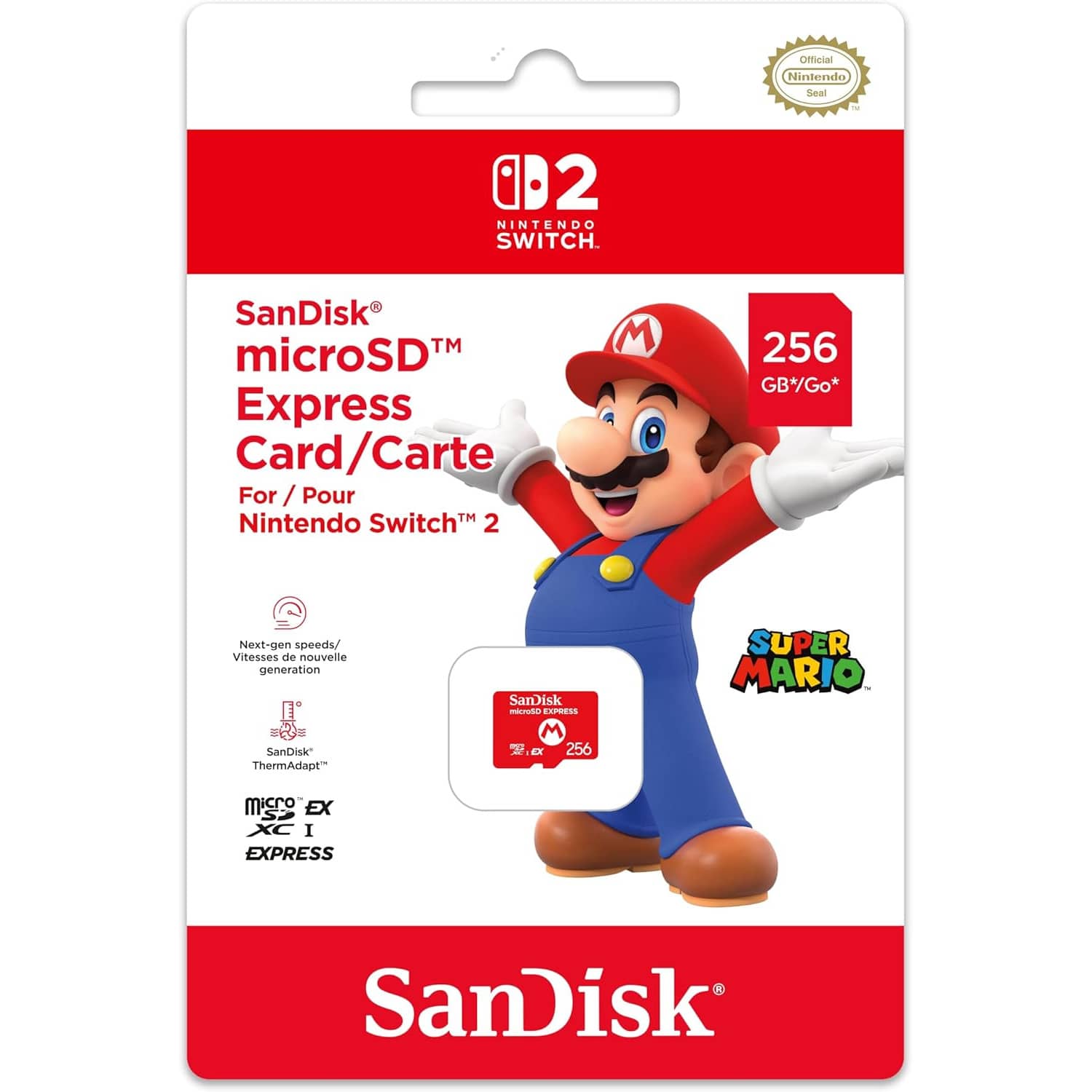 Nintendo Switch 2 MicroSD Express Card - 256GB | SHEIN
