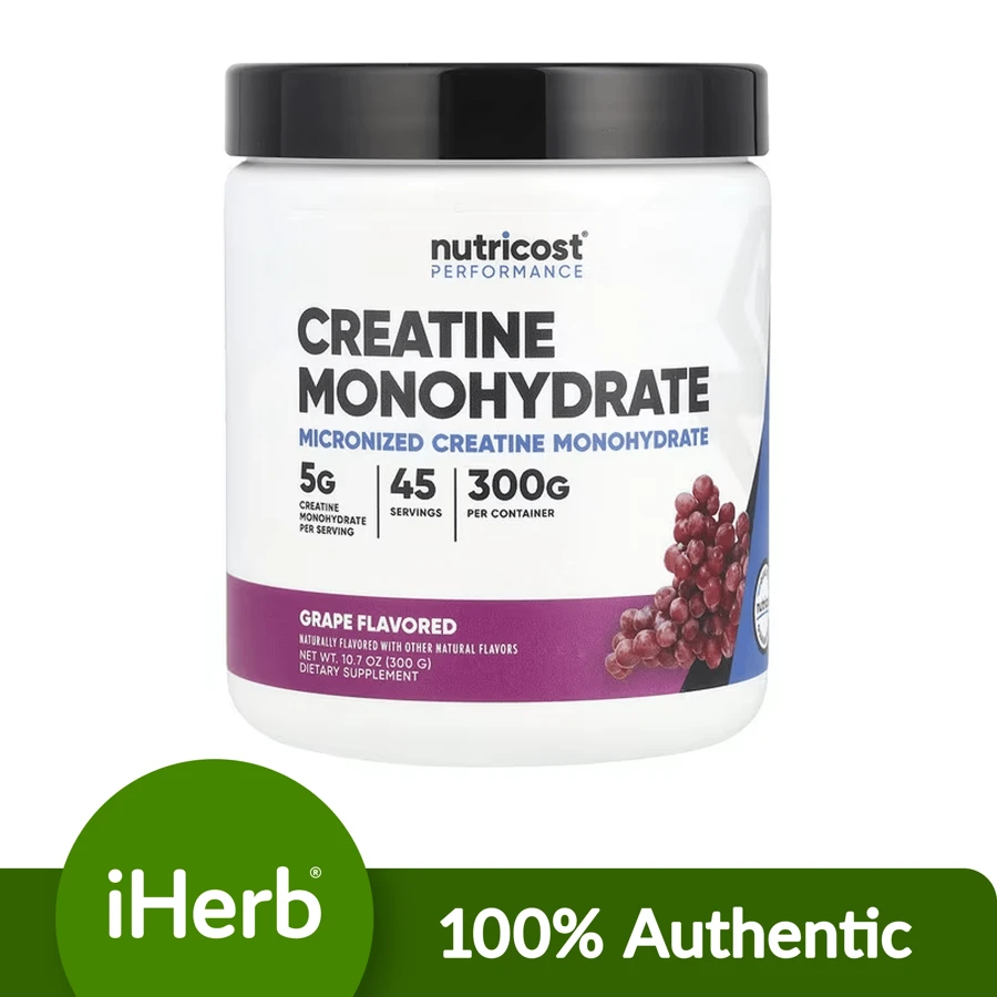 Nutricost Performance, Creatine Monohydrate, Grape, 10.7 Oz (300 G ...