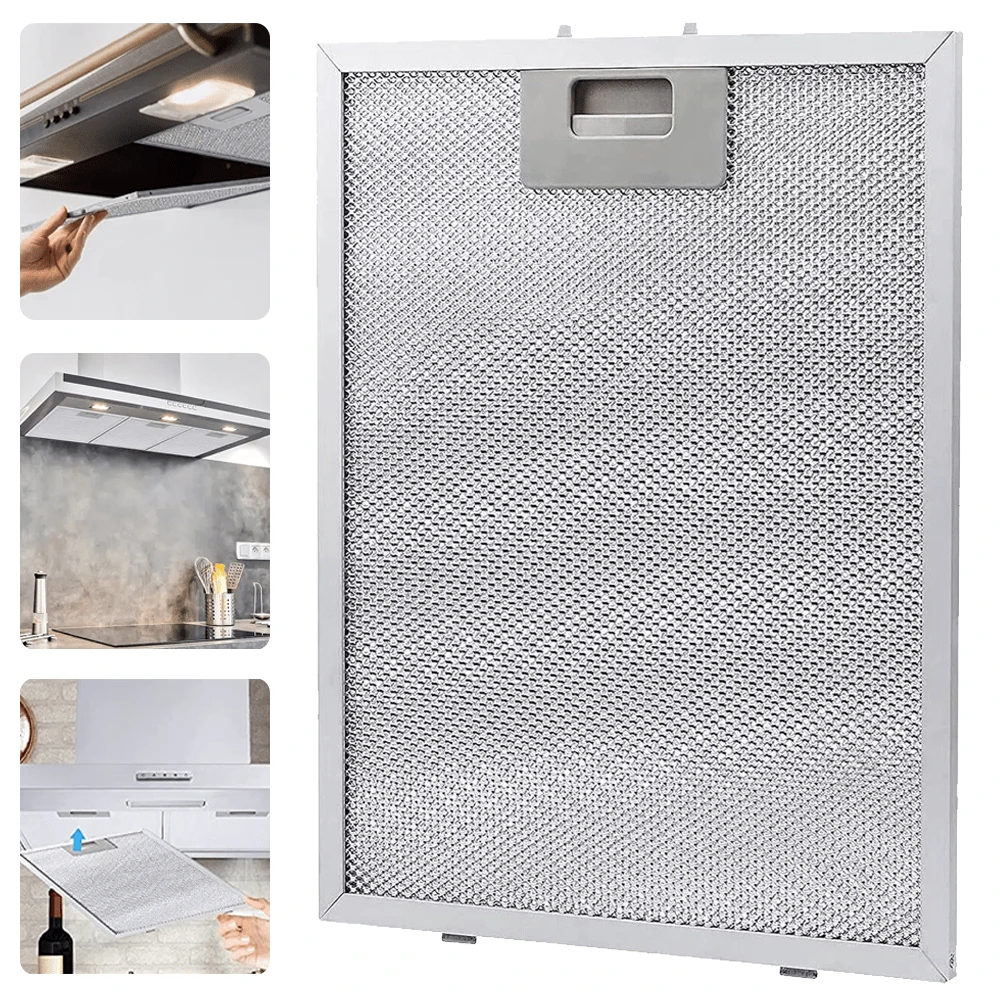 Stainless Steel Range Hood Filters, Metal Cooker Hood Mesh Grease ...