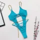 TOUCHGTINDAS 2025 Sexy Golden Chain String High Cut Leg One Piece ...