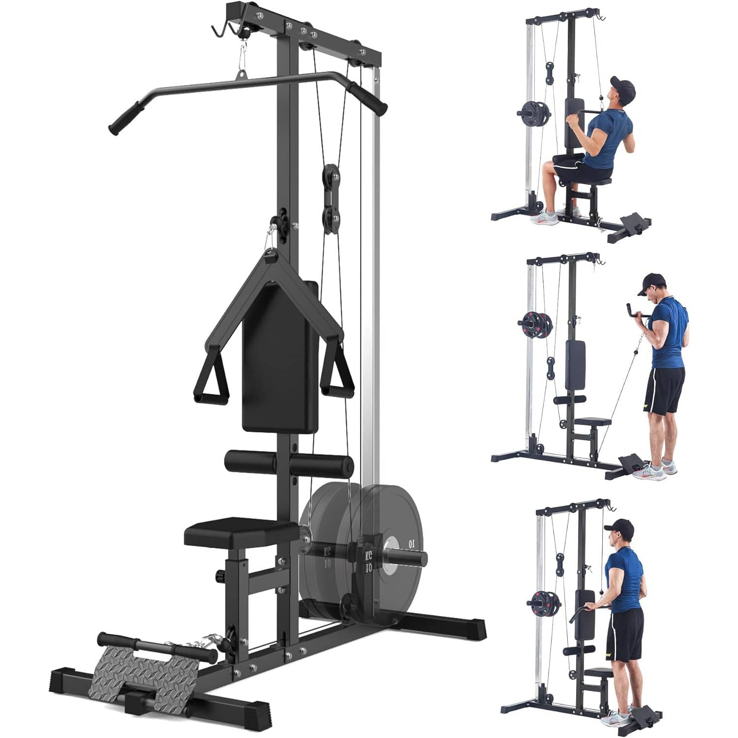LAT Cable Machine All-In-One - High/Low Pulley Station With Adjustable ...