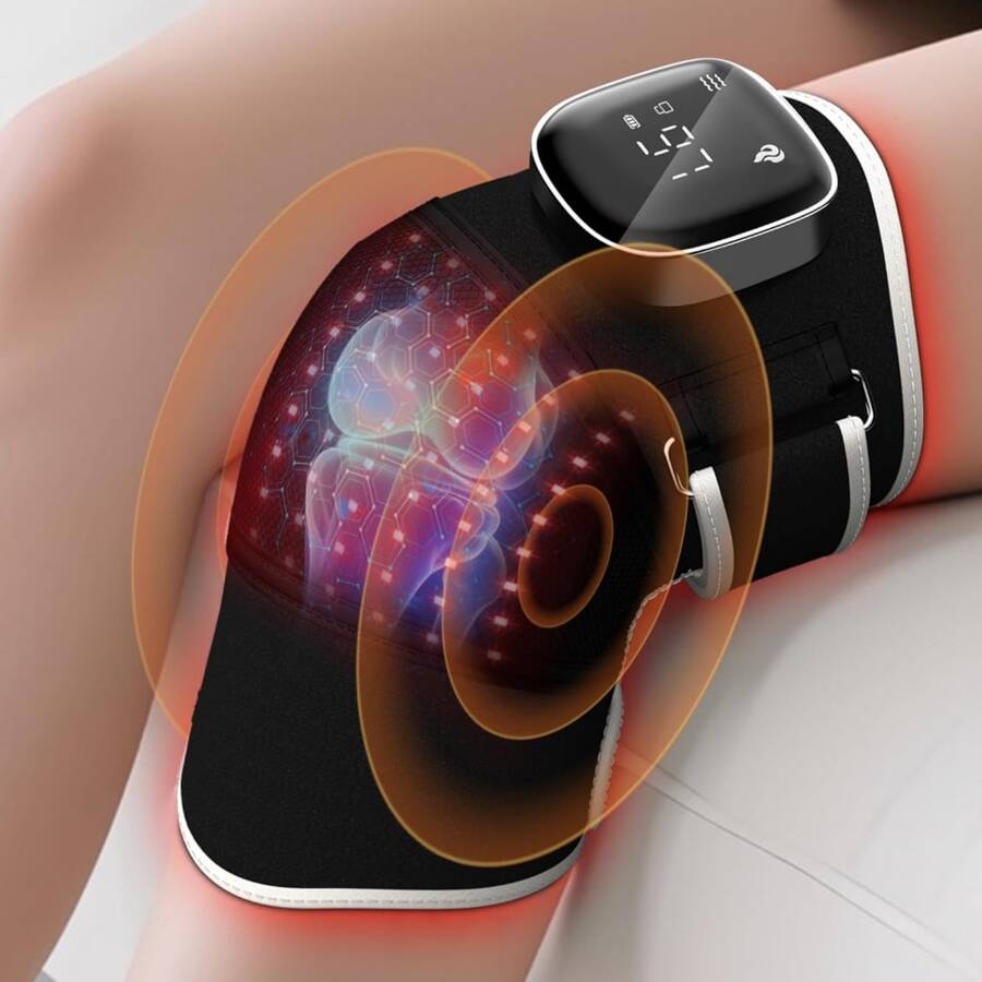 RAYOCON Red Light Therapy For Knee:Knee Massager With 6 Heat And 5 ...