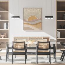 Framed 1pc Bohemian Sun & Plant Framed Canvas Art - Abstract Wall Decor ...