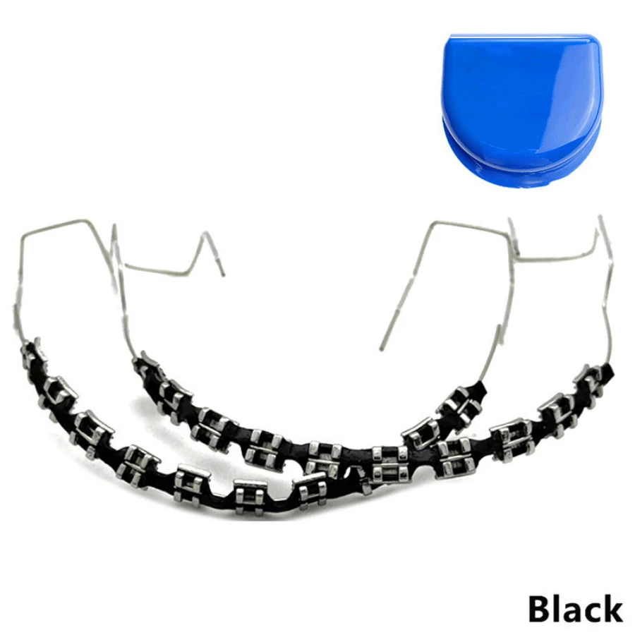 Fake Braces For Teeth Temporary False Fake Brackets Metal Wires Metal ...