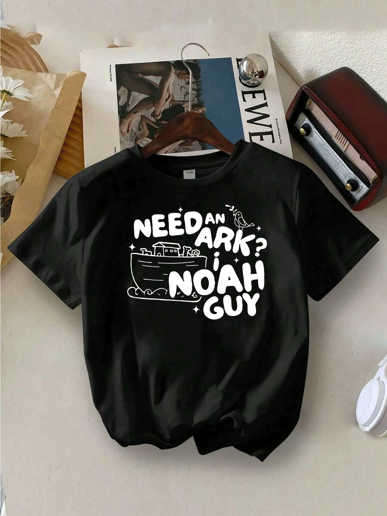 Boys' Noah's Ark TShirt Cute Cartoon Animal Print, Fun Summer Tee For ...