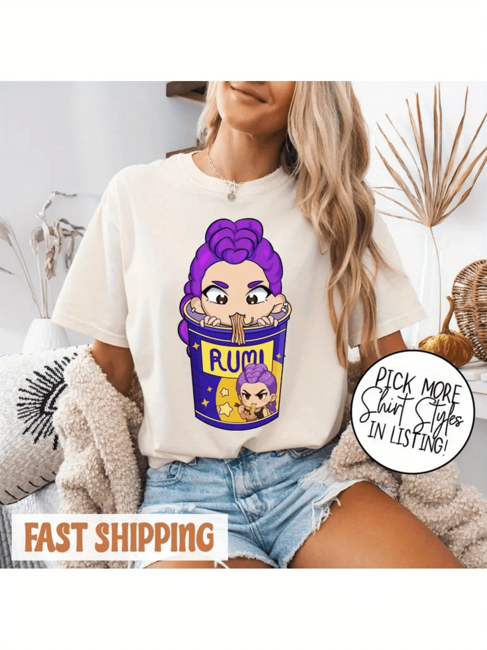 Comfor Color Rumi Huntrix Kpop Demon Hunters Shirt, Huntrix Kpop Demon ...