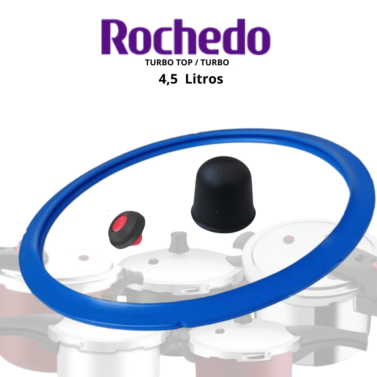 Rochedo Turbo Pressure Cooker Repair Kit 3 Pcs Top Rubber Seal Pin ...