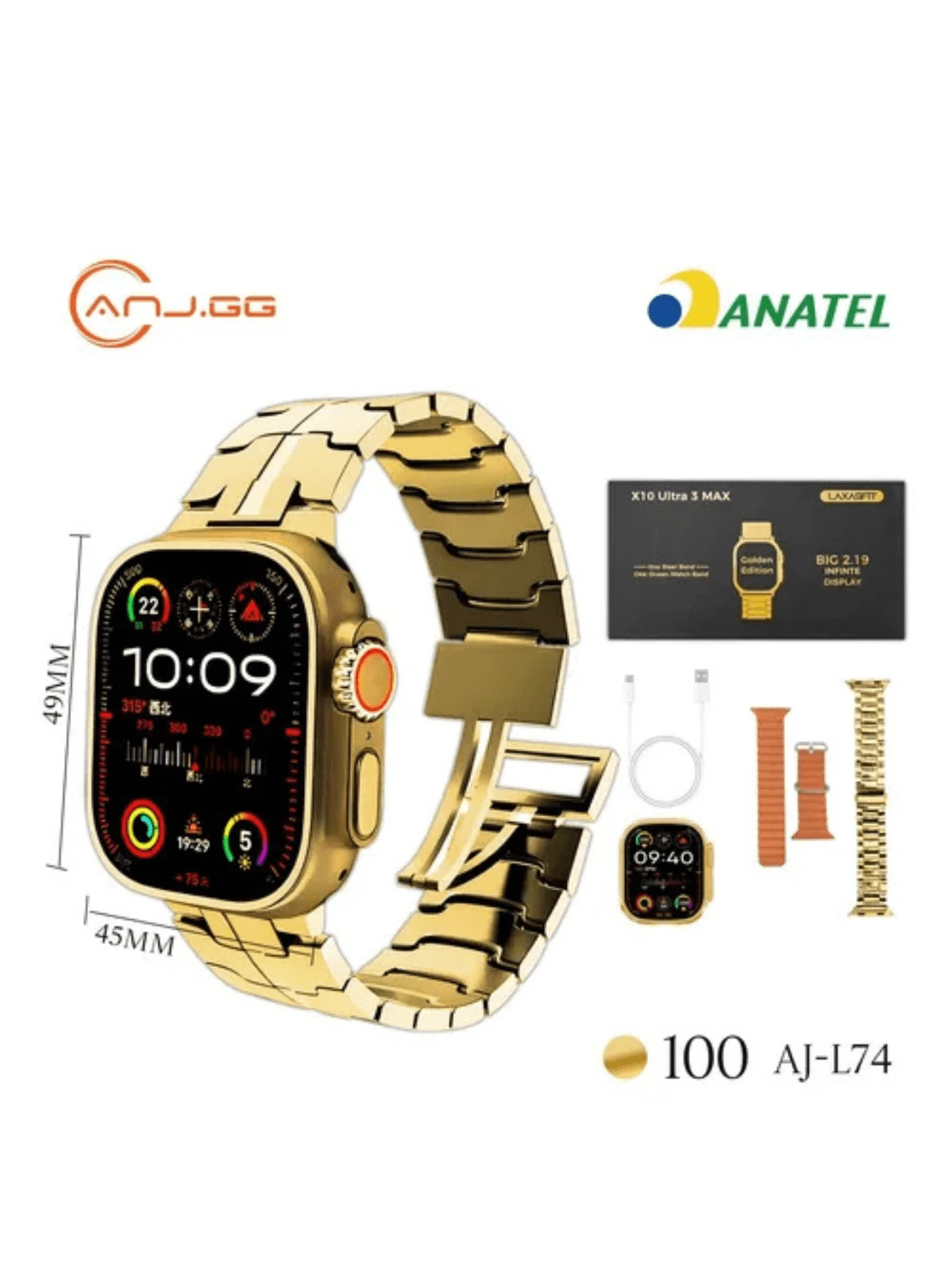 Relógio Smartwatch X10 Ultra 3 Max Ios E Android Ouro 2025 | SHEIN Brasil