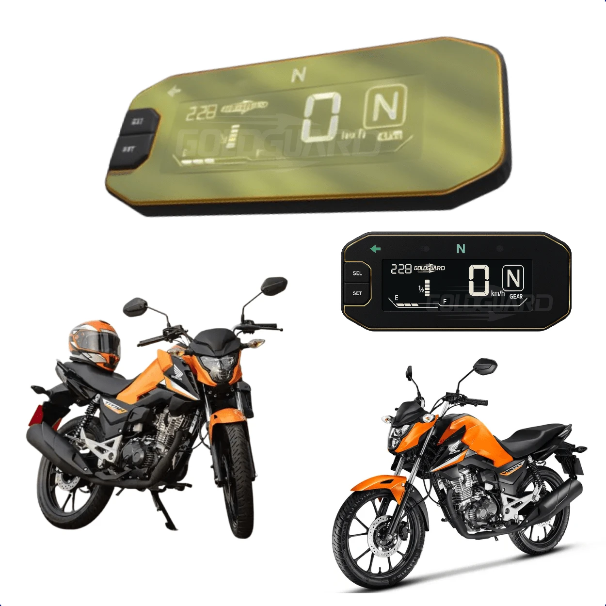 Cg 160 Titan Fan Start 2025 2026 Onwards Goldguard Premium Panel Film ...